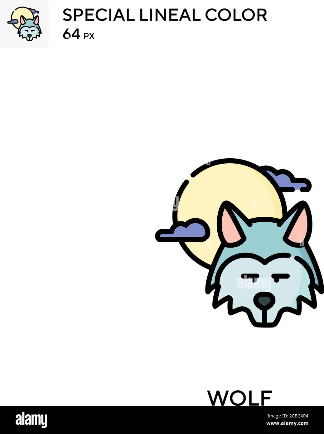 Wolf special lineal color vector icon. Wolf icons for your business project Stock Vector Image ...