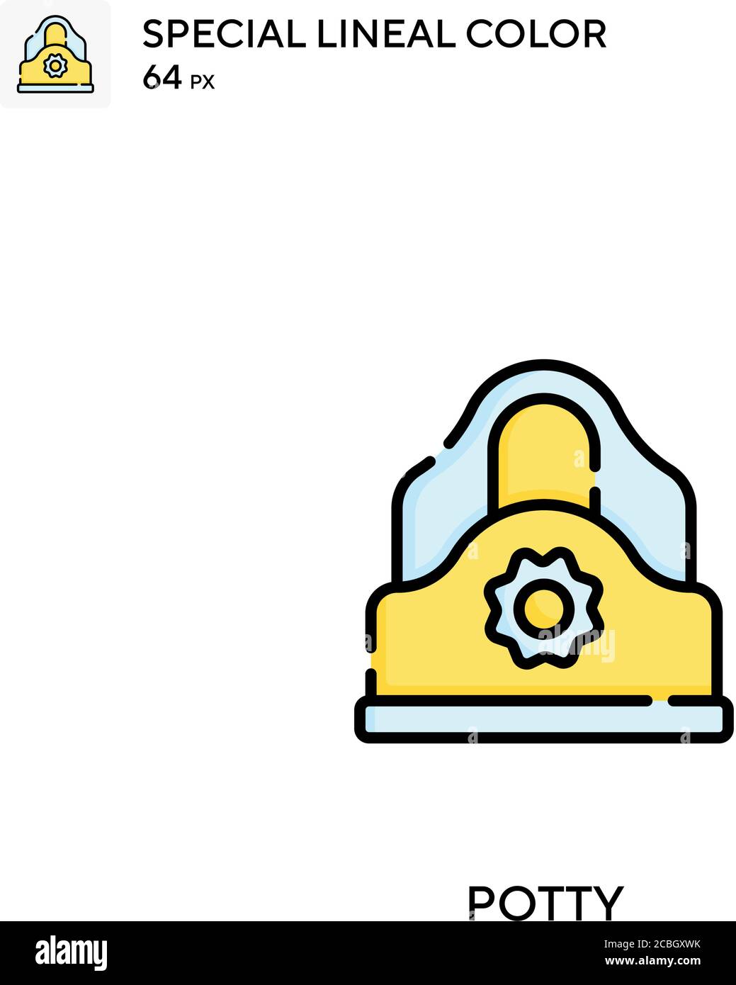 Potty special lineal color vector icon. Potty icons for your business ...