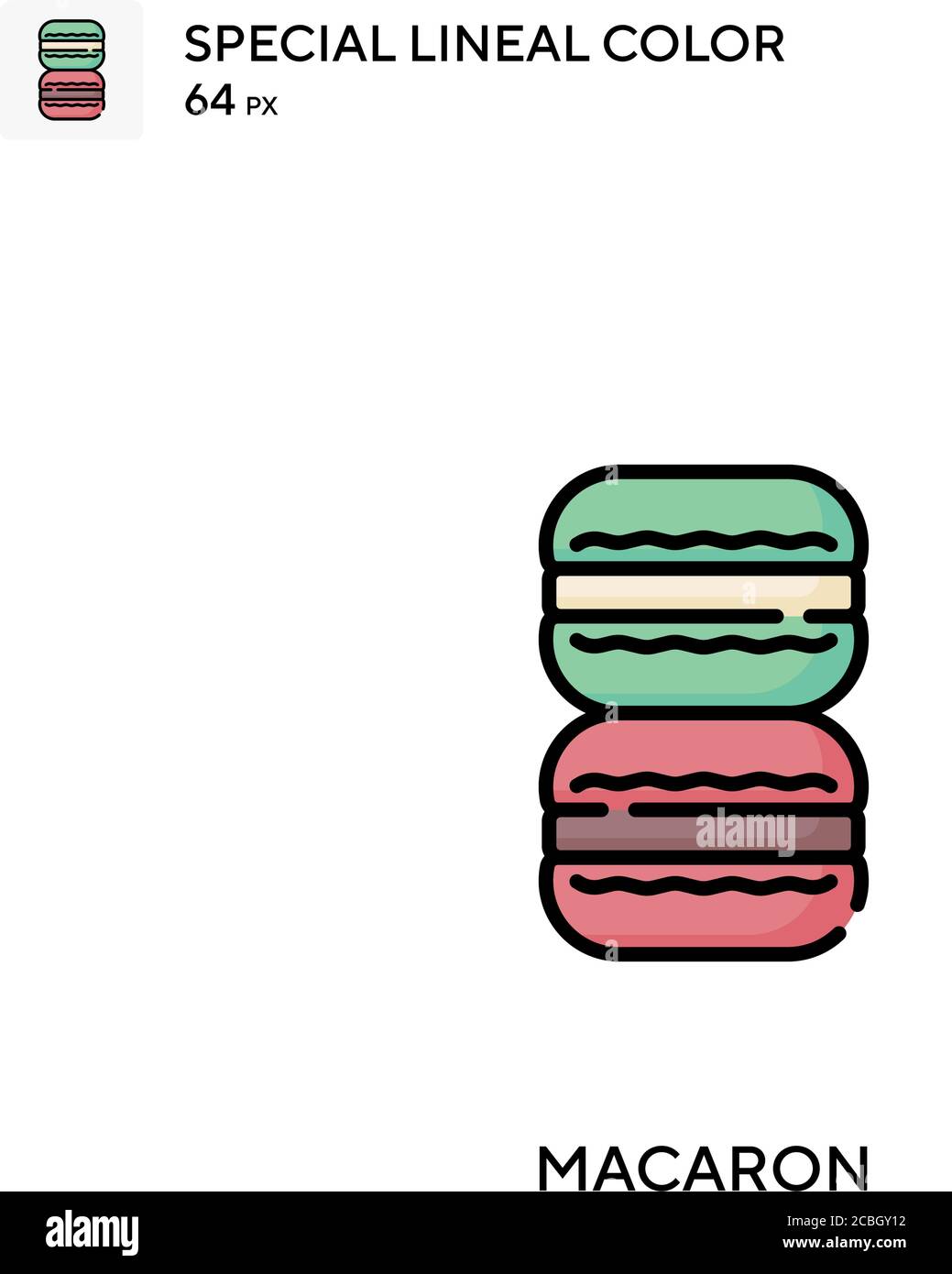 Macaron special lineal color vector icon. Macaron icons for your business project Stock Vector ...