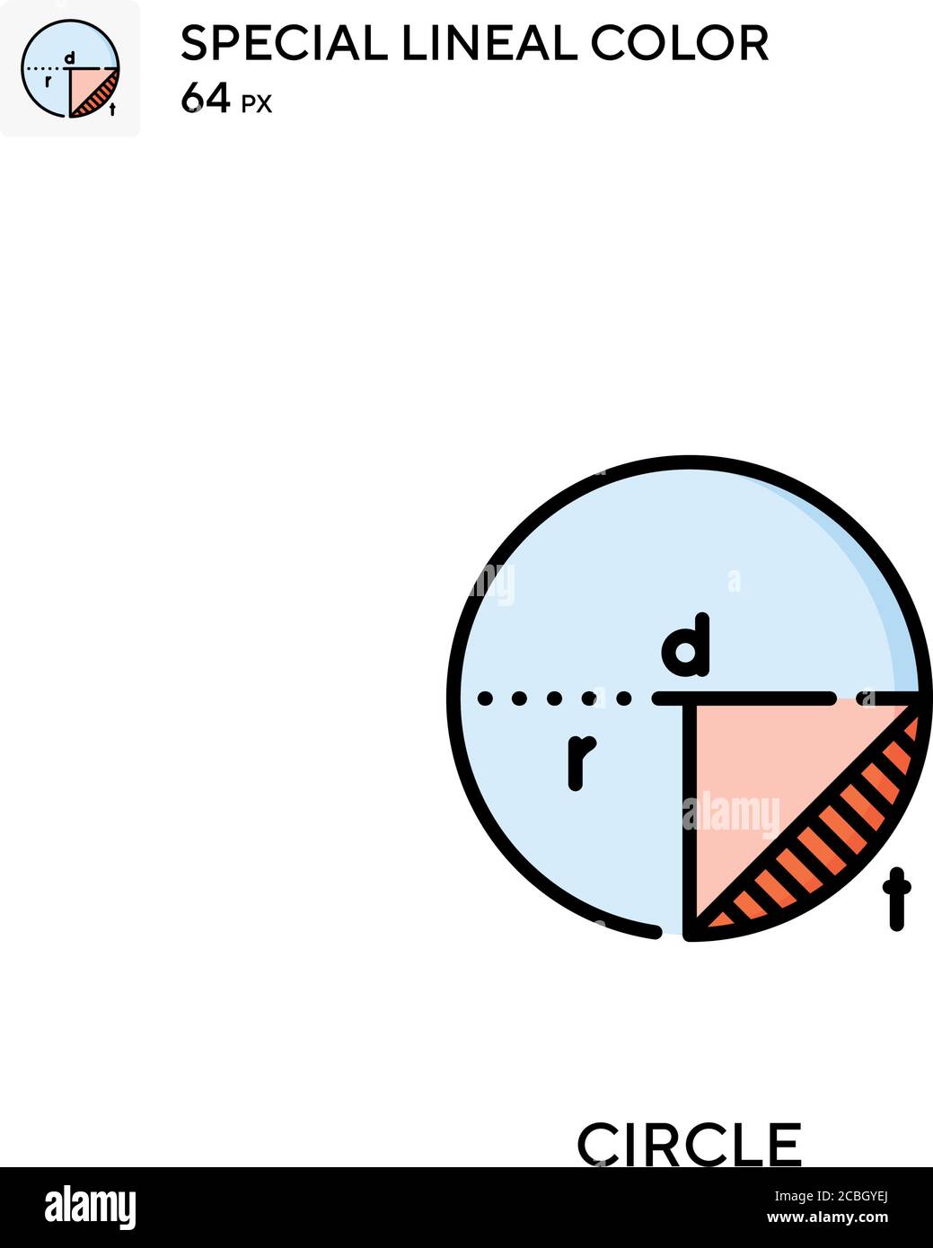 Circle special lineal color vector icon. Circle icons for your business ...