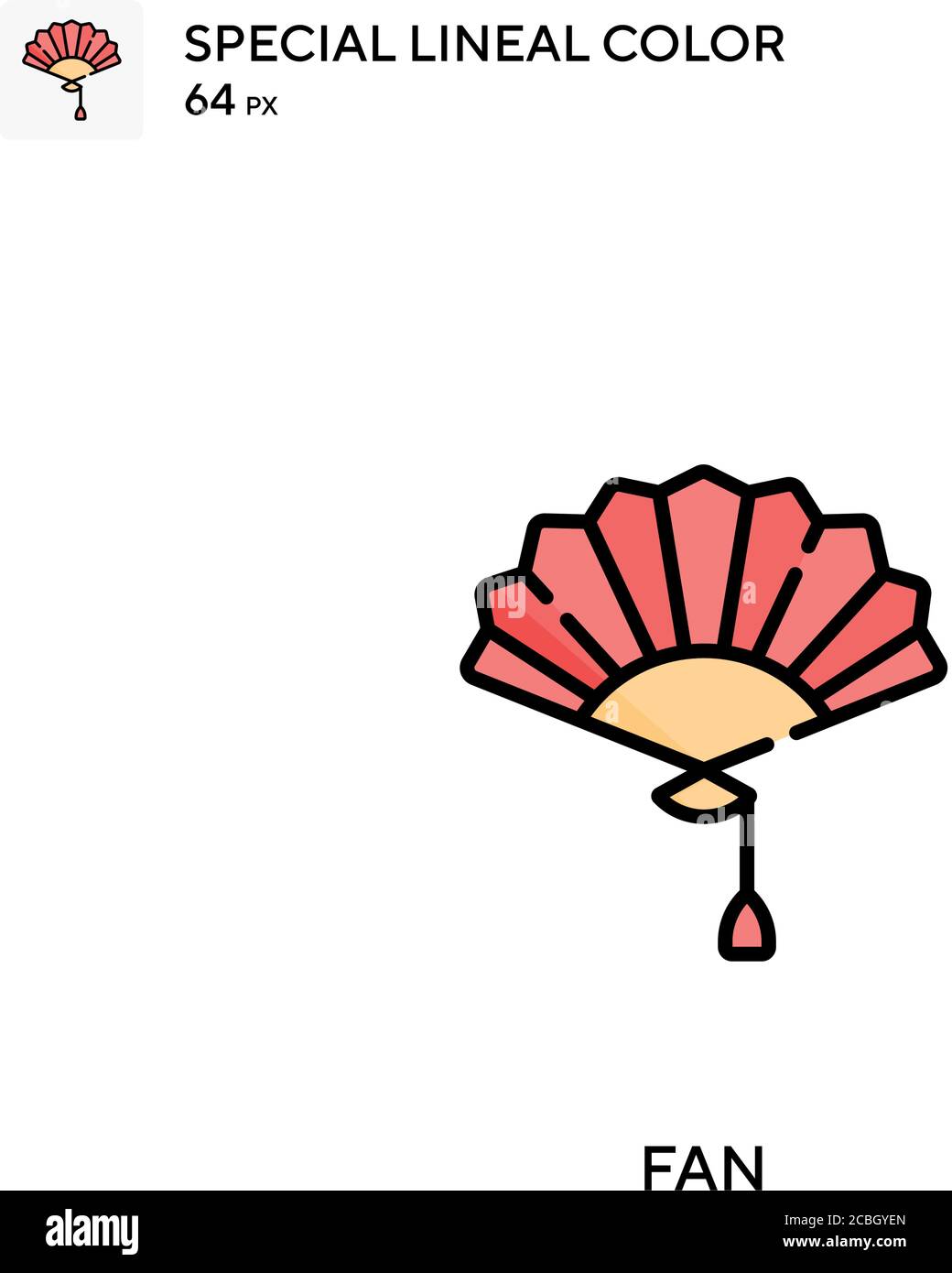 Fan special lineal color vector icon. Fan icons for your business ...