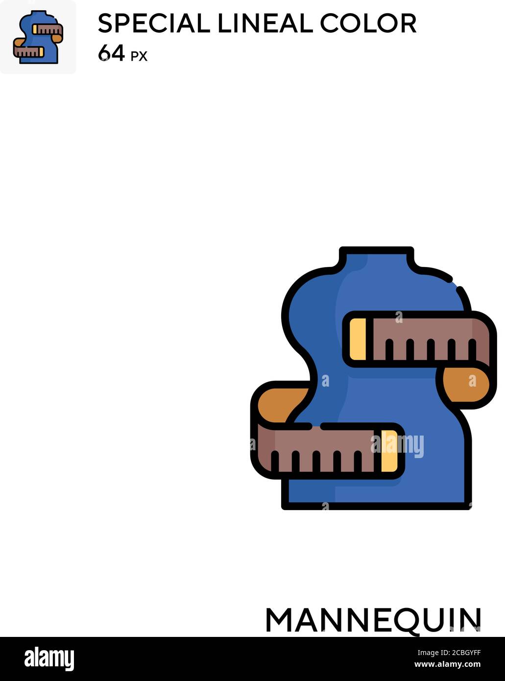 Mannequin special lineal color vector icon. Mannequin icons for your ...