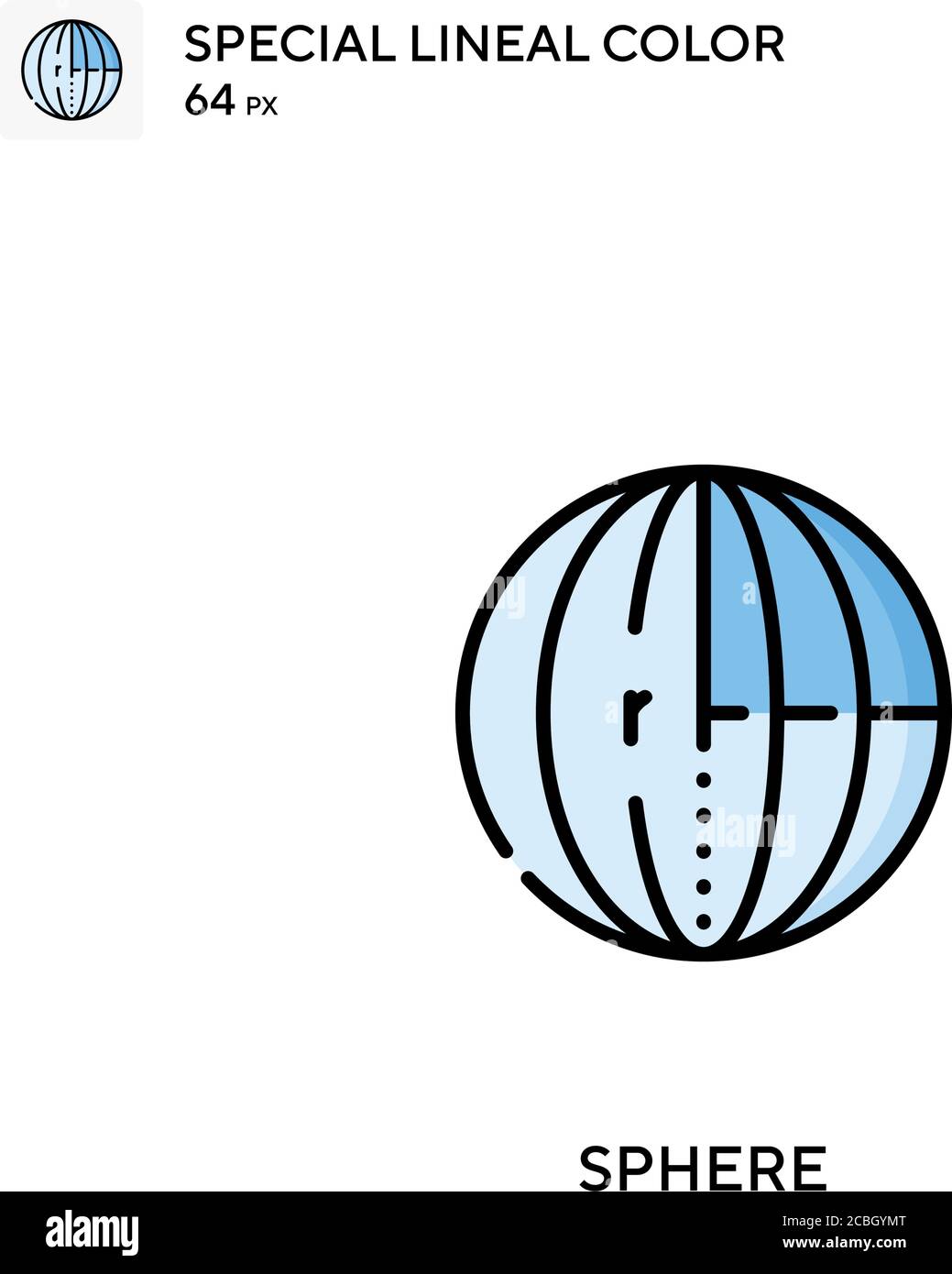 Sphere special lineal color vector icon. Sphere icons for your business ...