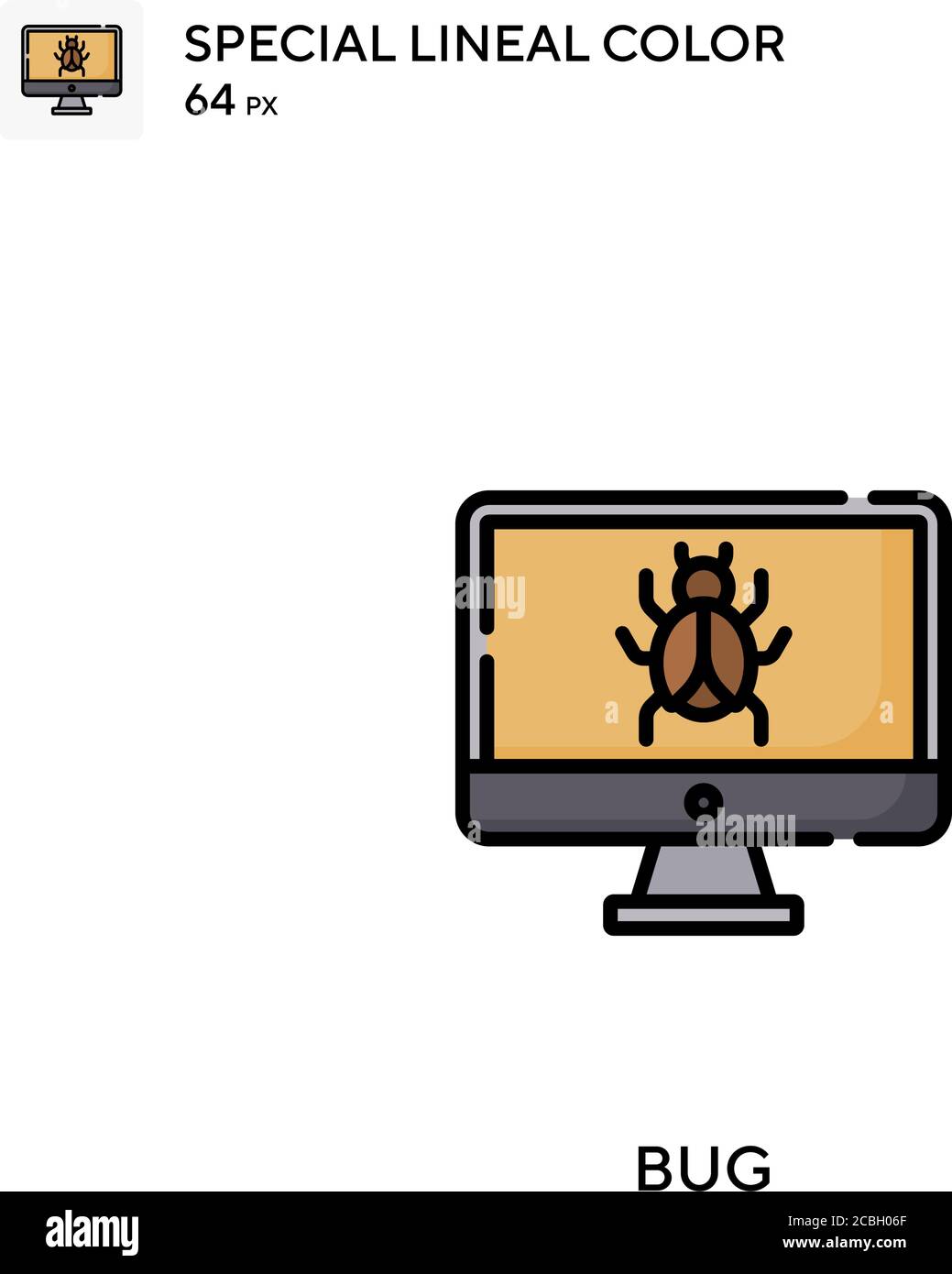 Bug special lineal color vector icon. Bug icons for your business ...
