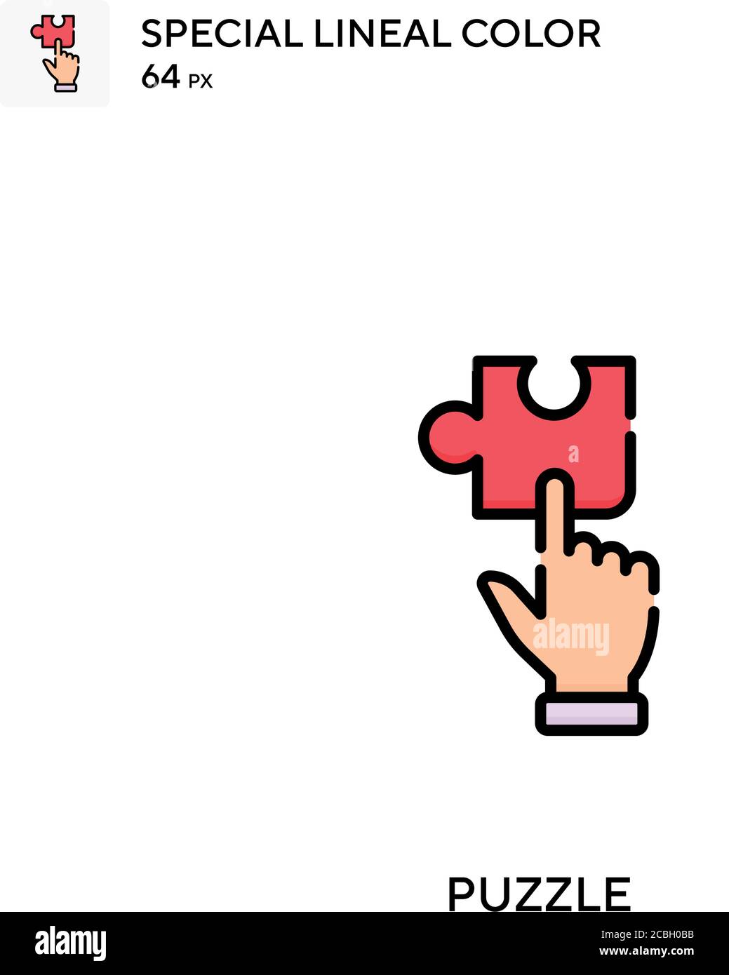 Puzzle special lineal color vector icon. Puzzle icons for your business ...