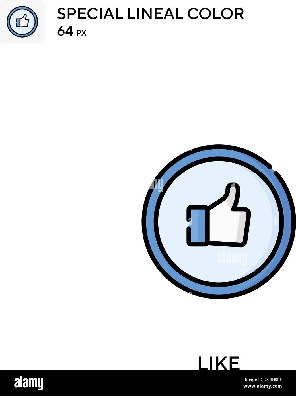 Like special lineal color vector icon. Like icons for your business project Stock Vector Image ...