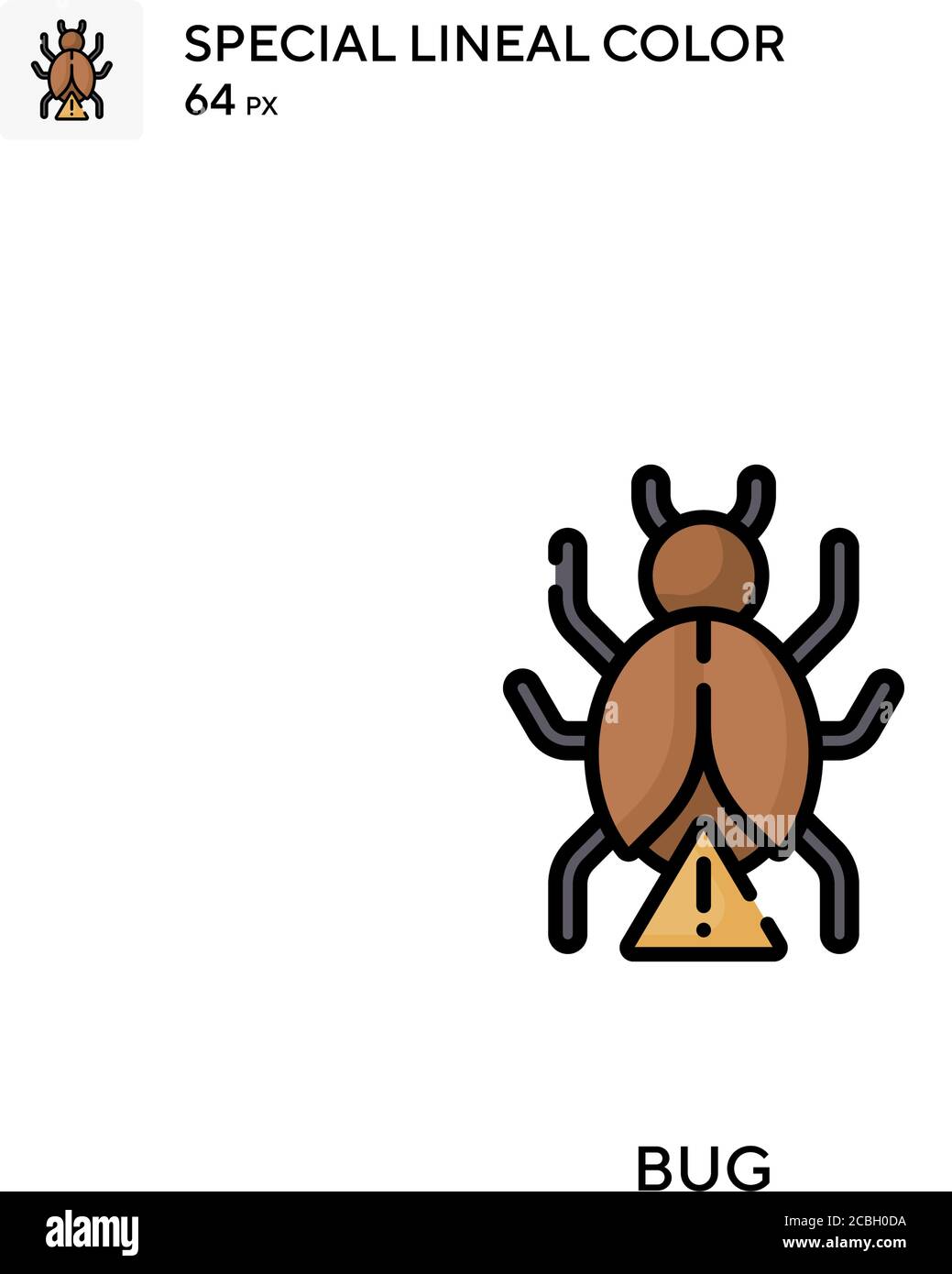 Bug special lineal color vector icon. Bug icons for your business ...