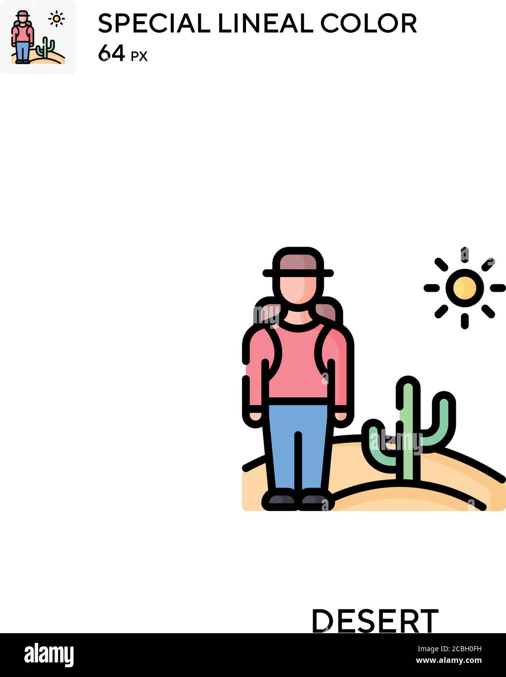 Desert special lineal color vector icon. Desert icons for your business ...
