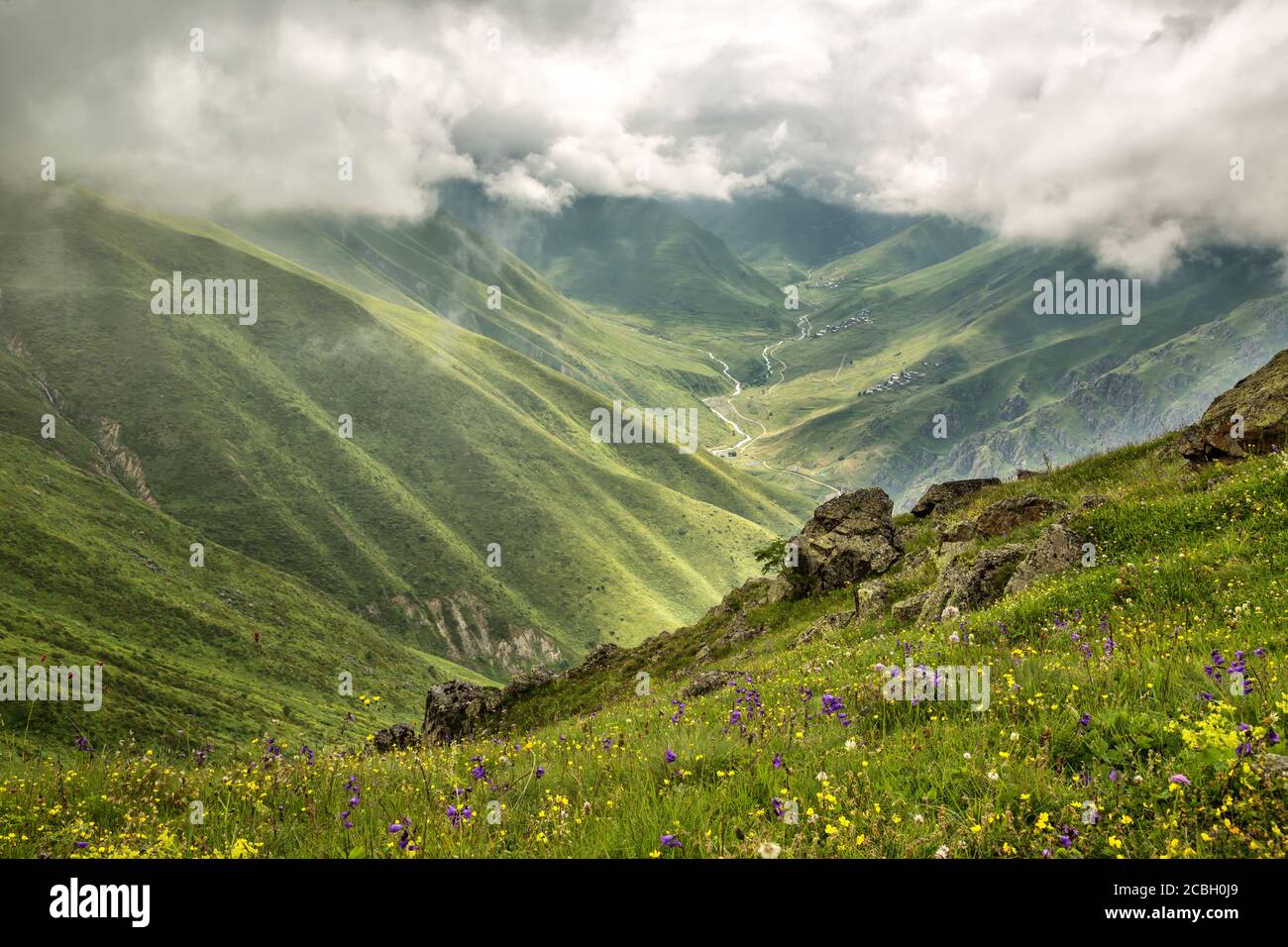 Turkey, the Kaçkar Mountains National Park, mountains, lush valleys ...