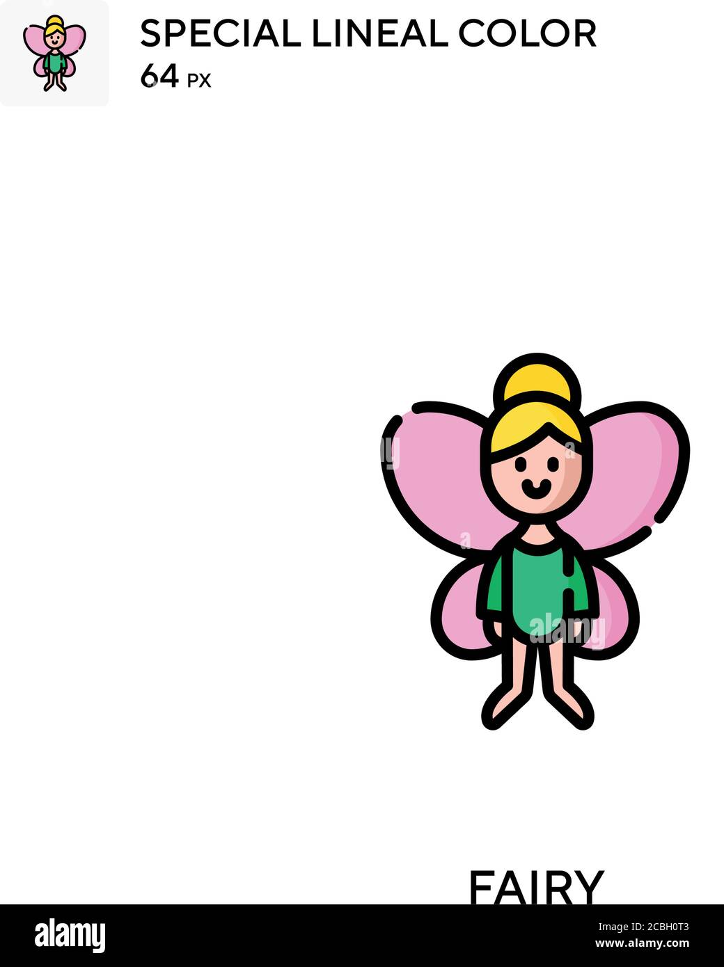 Fairy special lineal color vector icon. Fairy icons for your business ...