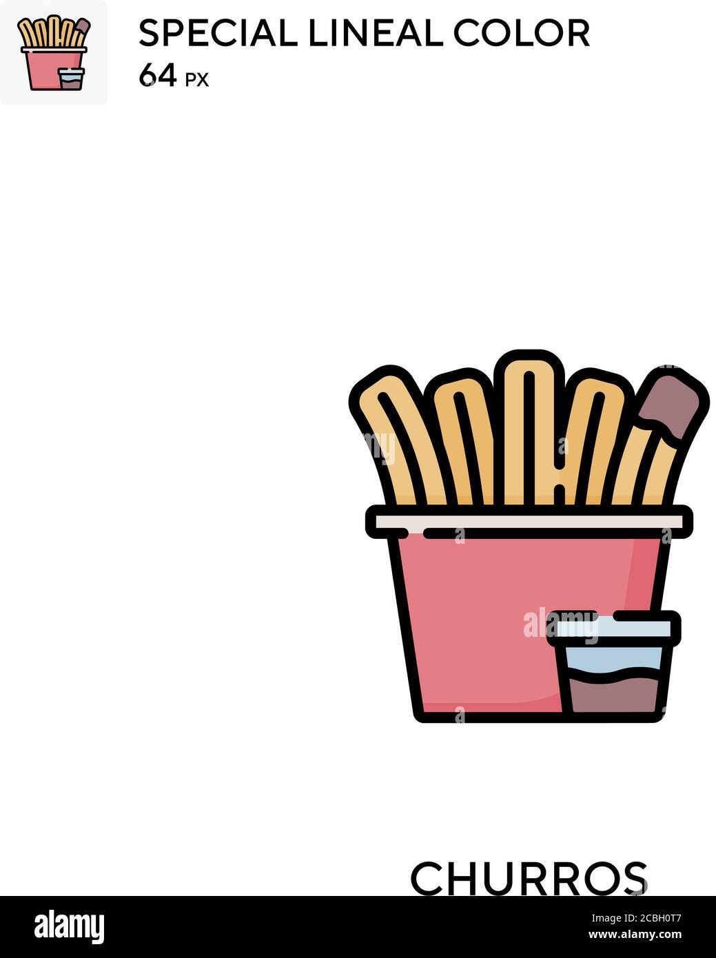 Churros vector vectors Cut Out Stock Images & Pictures - Alamy
