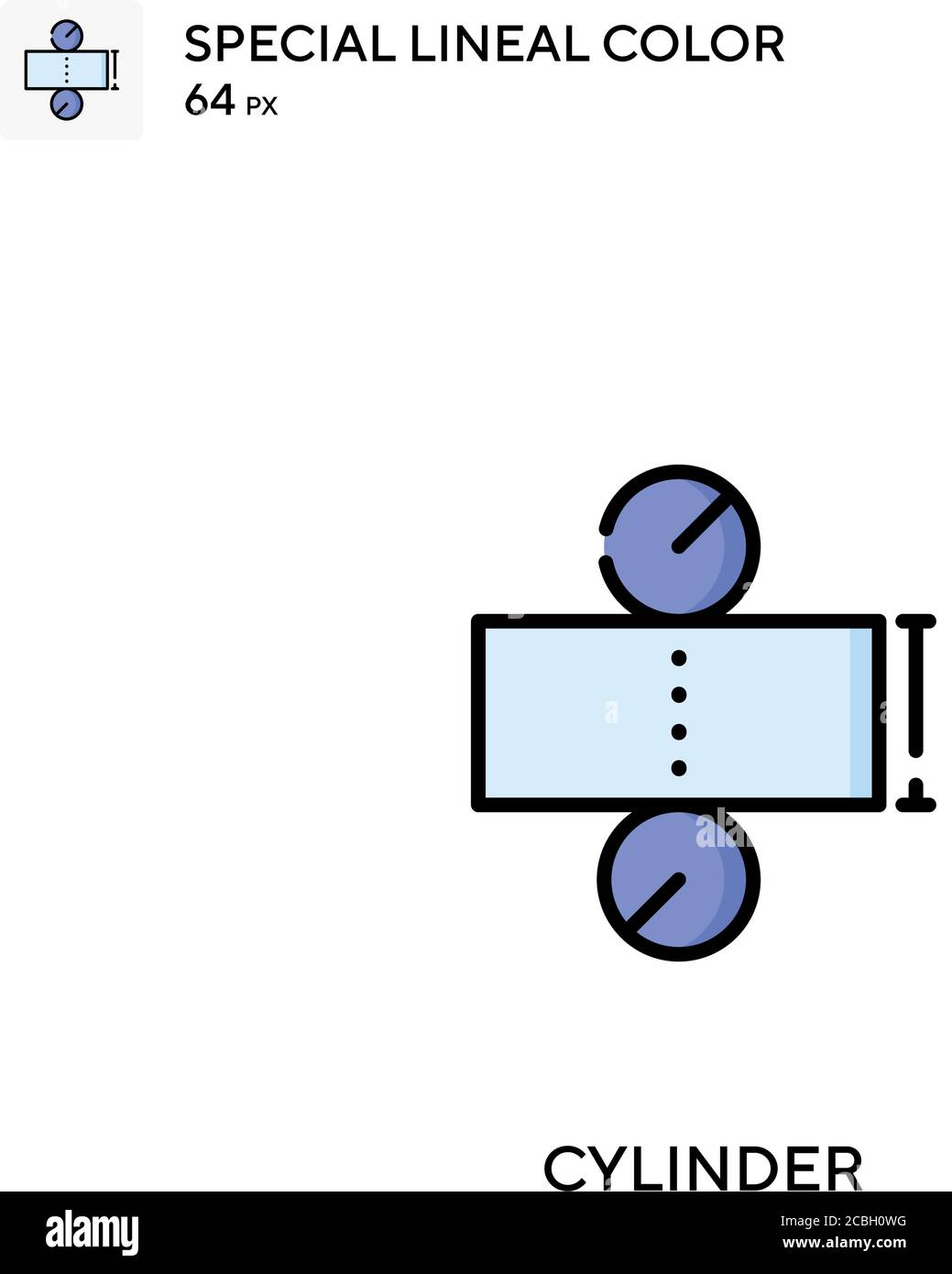 Cylinder special lineal color vector icon. Cylinder icons for your ...