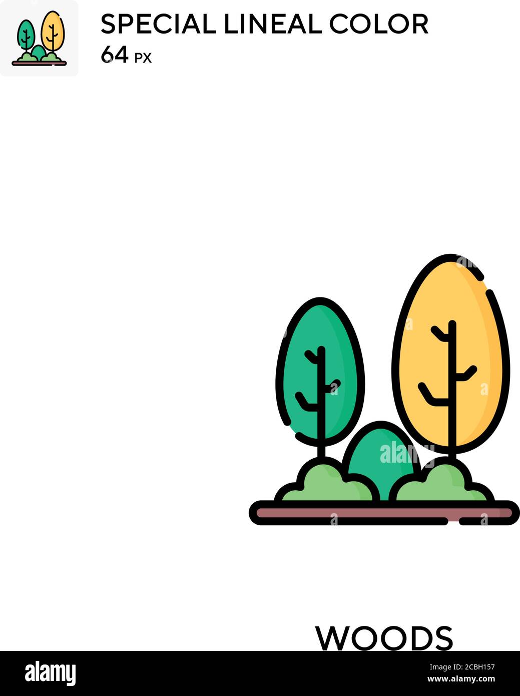 Woods special lineal color vector icon. Woods icons for your business project Stock Vector Image ...