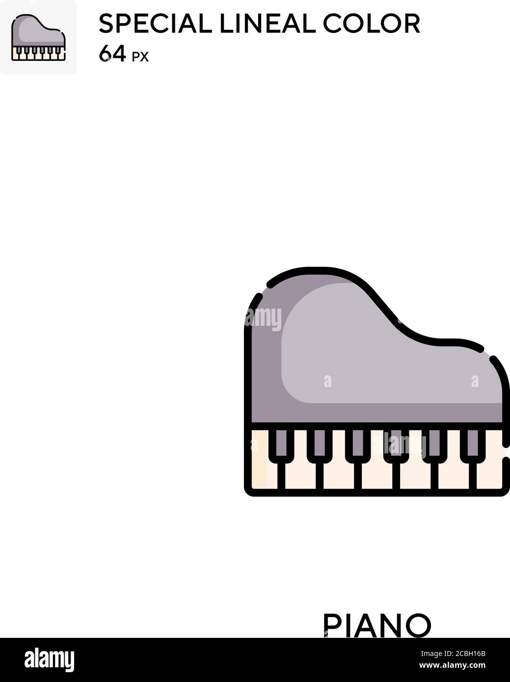Piano special lineal color vector icon. Piano icons for your business ...