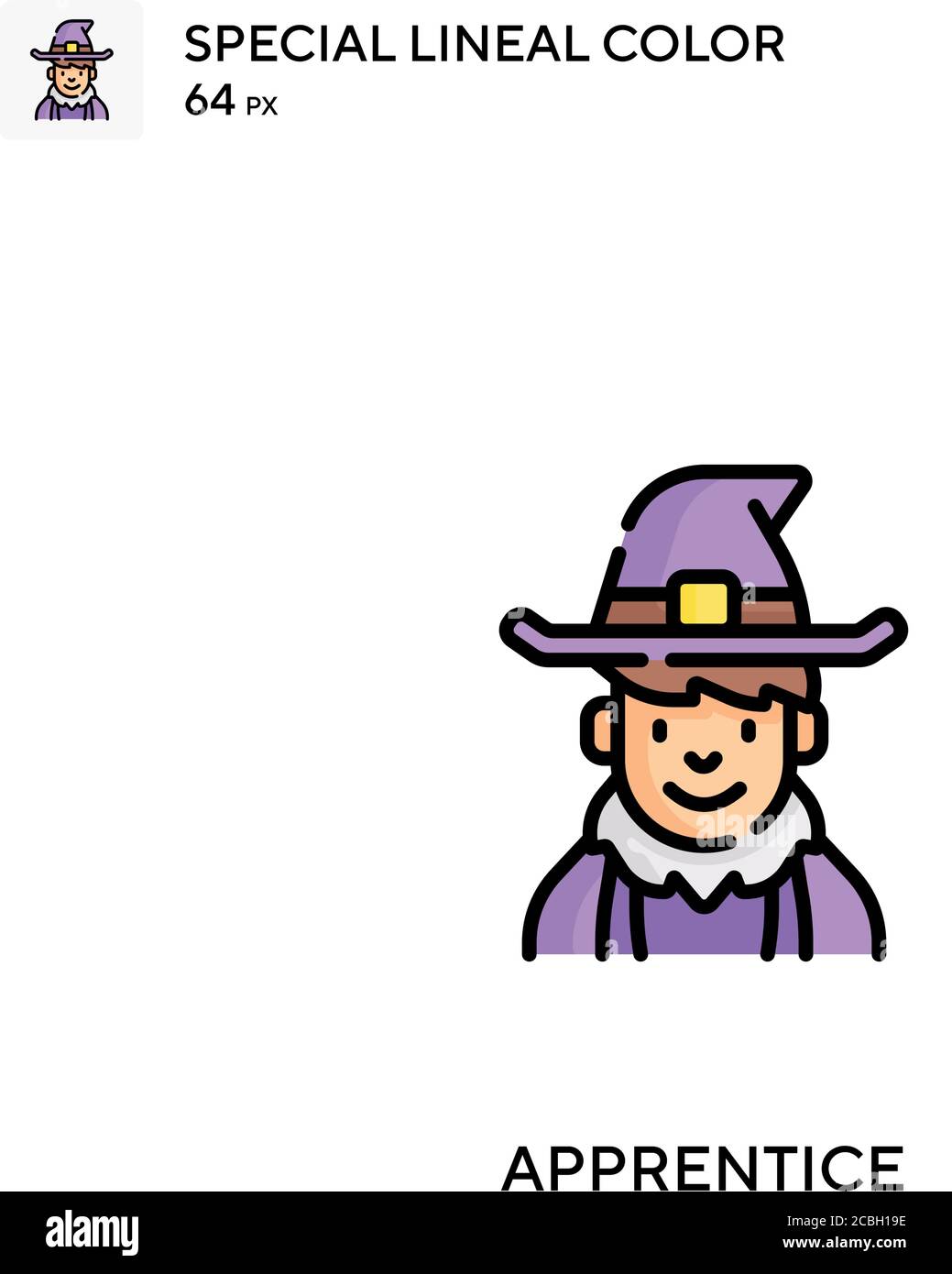 Apprentice special lineal color vector icon. Apprentice icons for your ...