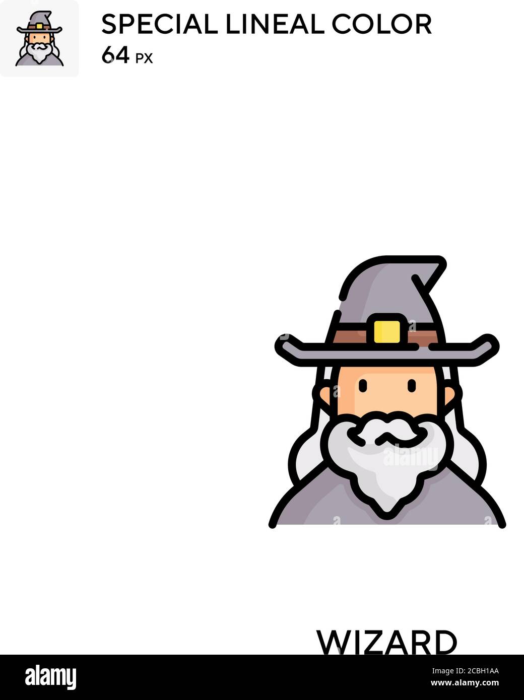 Wizard special lineal color vector icon. Wizard icons for your business ...