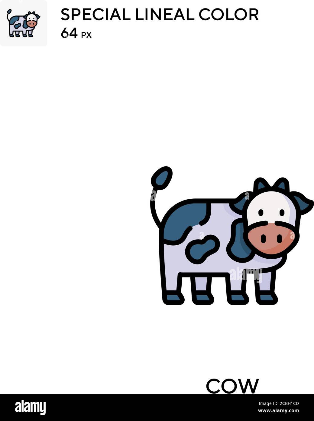 Cow special lineal color vector icon. Cow icons for your business ...