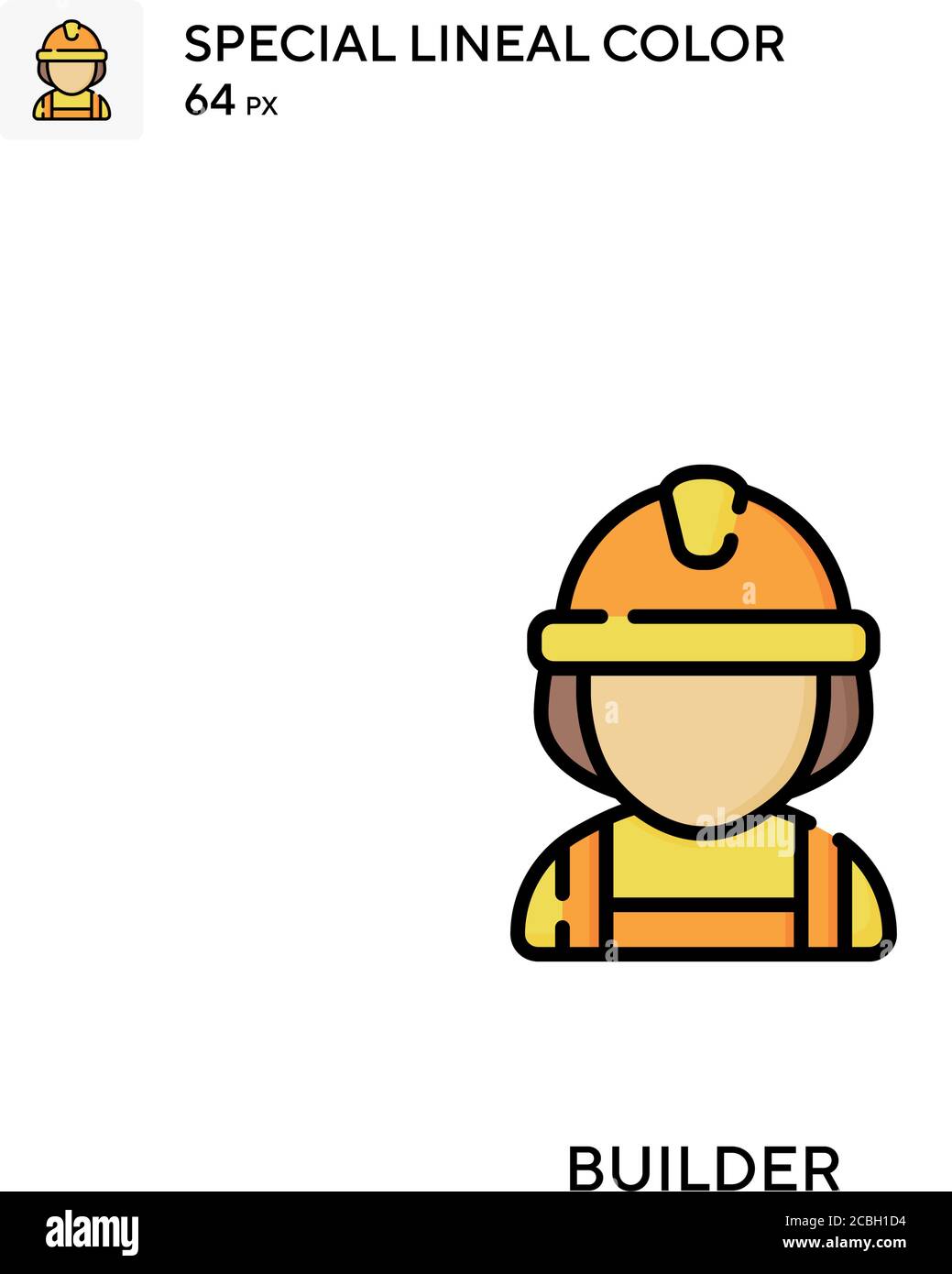 Builder special lineal color vector icon. Builder icons for your ...