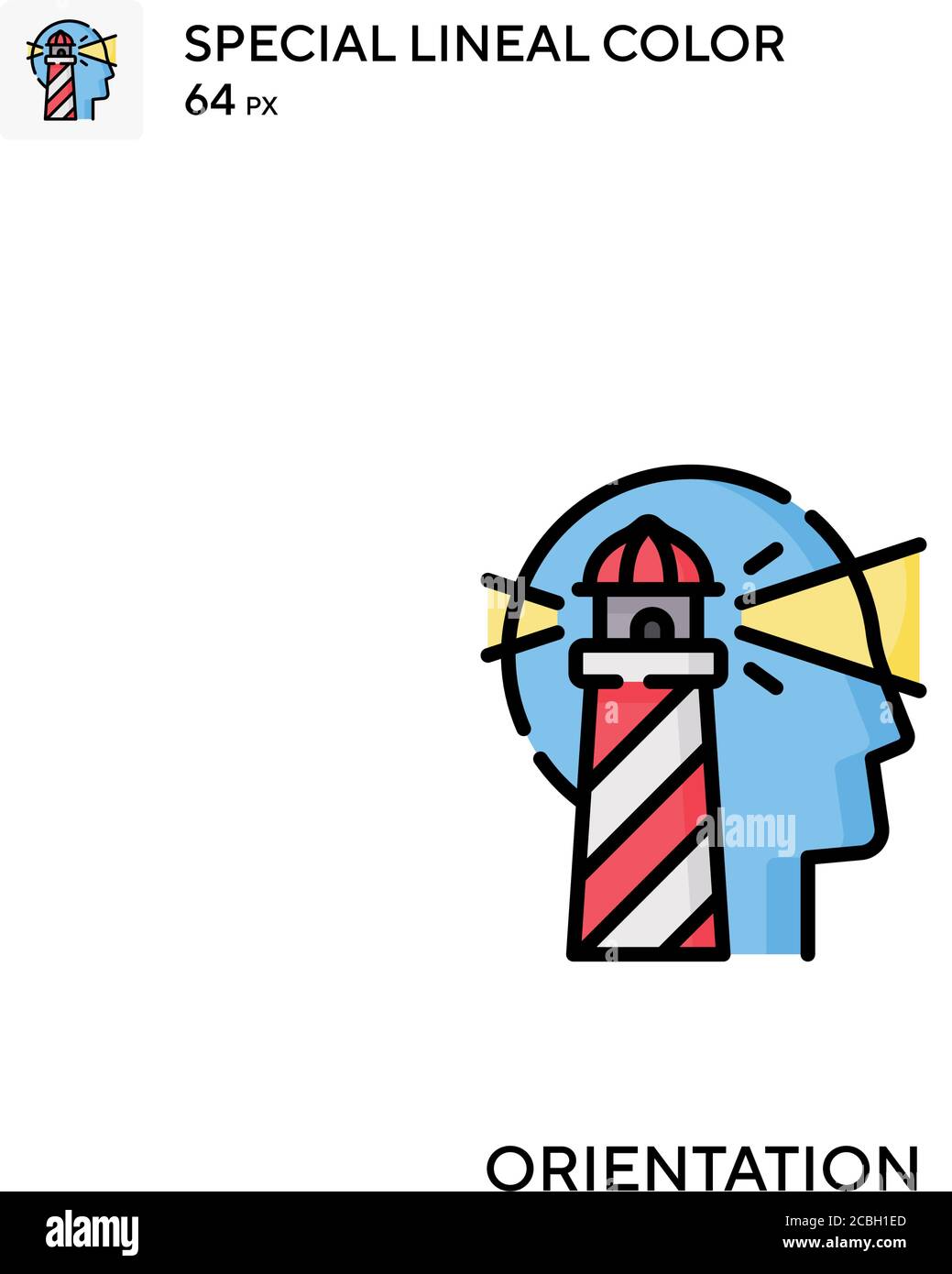 Orientation special lineal color vector icon. Orientation icons for ...