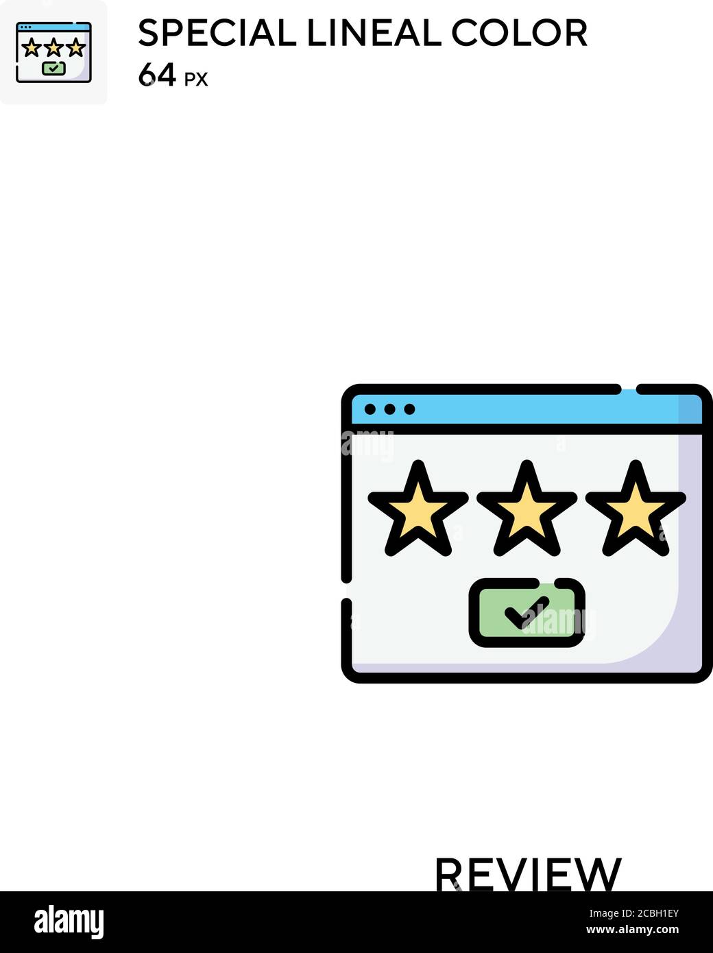 Review special lineal color vector icon. Review icons for your business ...
