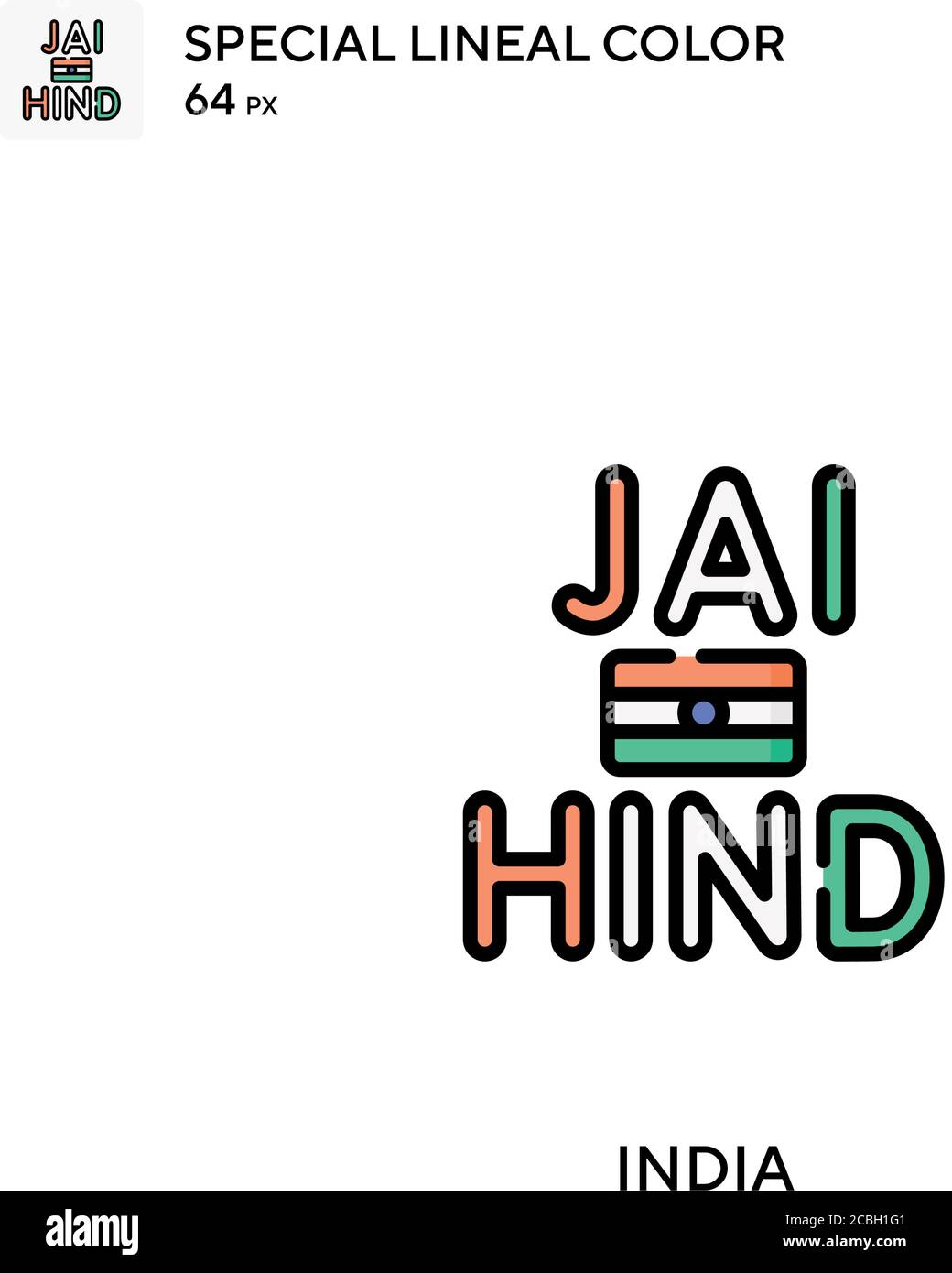 India special lineal color vector icon. India icons for your business ...