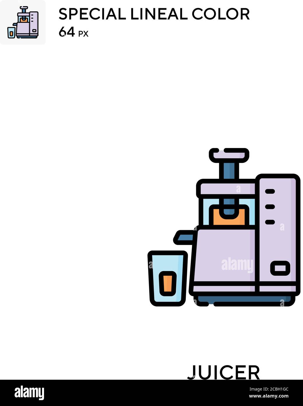 Juicer special lineal color vector icon. Juicer icons for your business ...