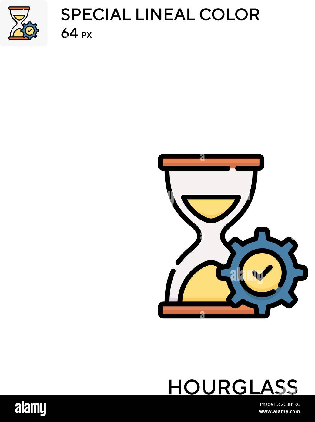 Hourglass special lineal color vector icon. Hourglass icons for your ...