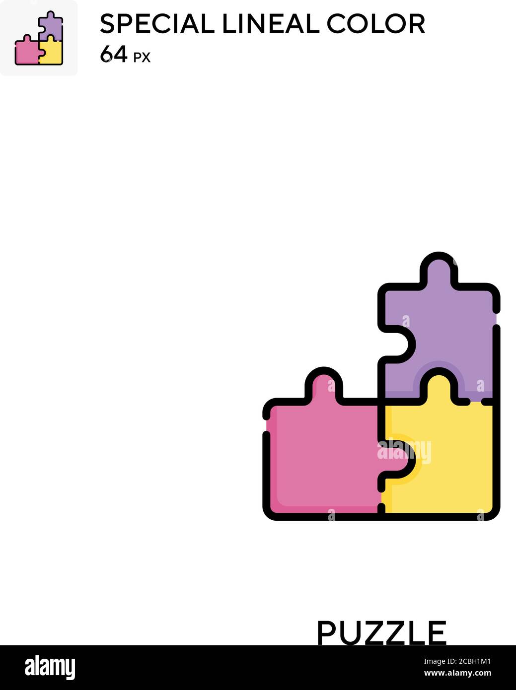 Puzzle special lineal color vector icon. Puzzle icons for your business ...