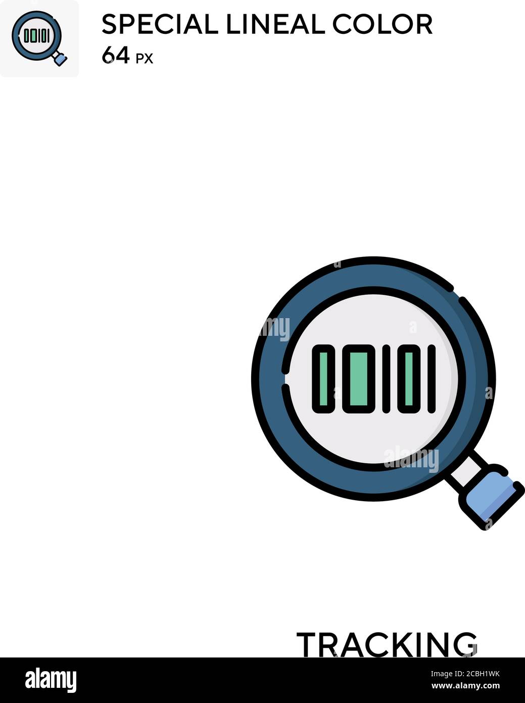 Tracking special lineal color vector icon. Tracking icons for your ...