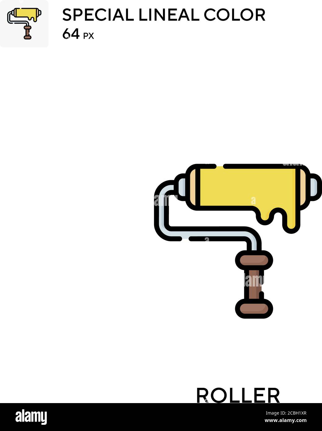 Roller special lineal color vector icon. Roller icons for your business ...