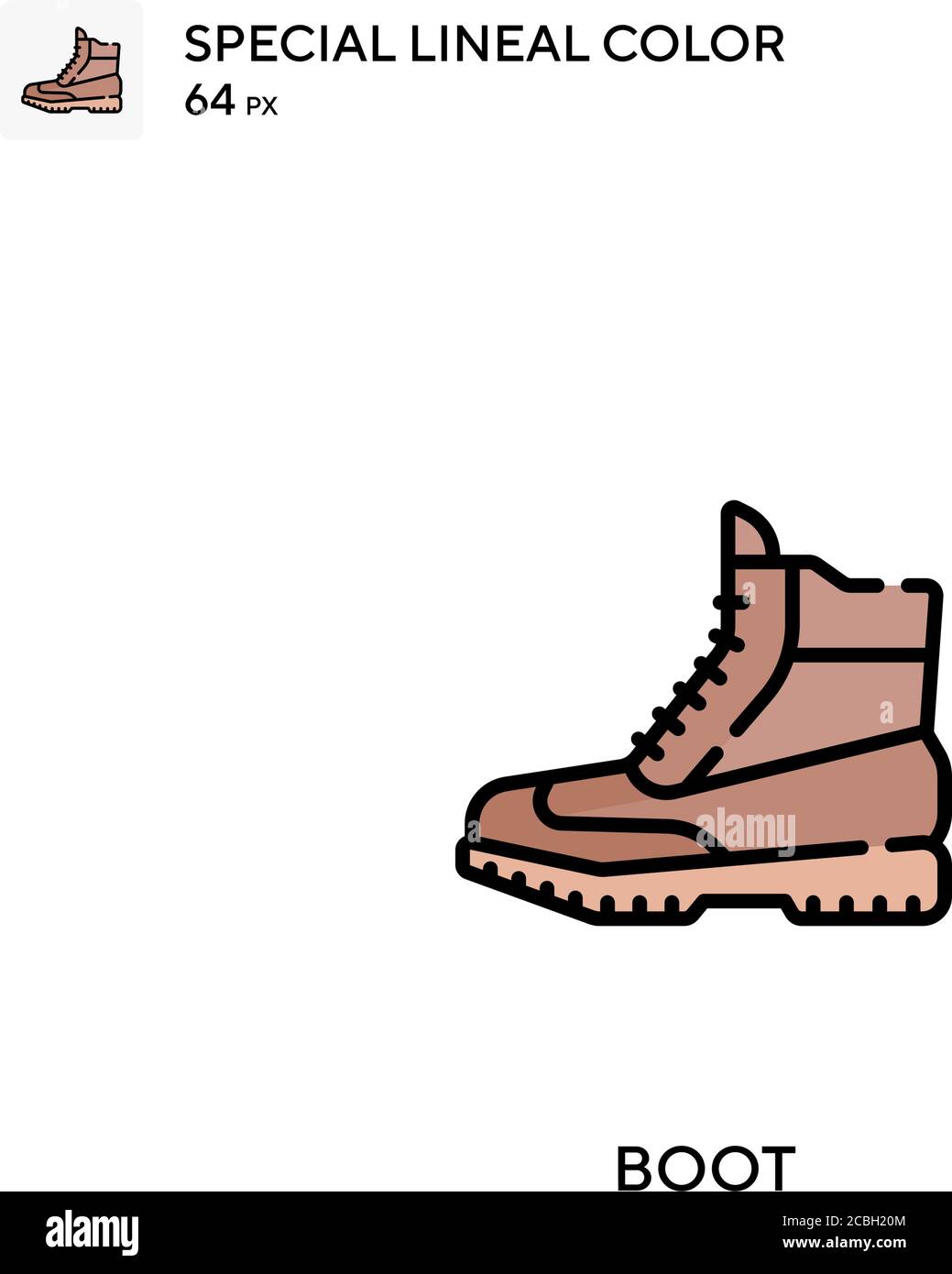 Boot special lineal color vector icon. Boot icons for your business ...