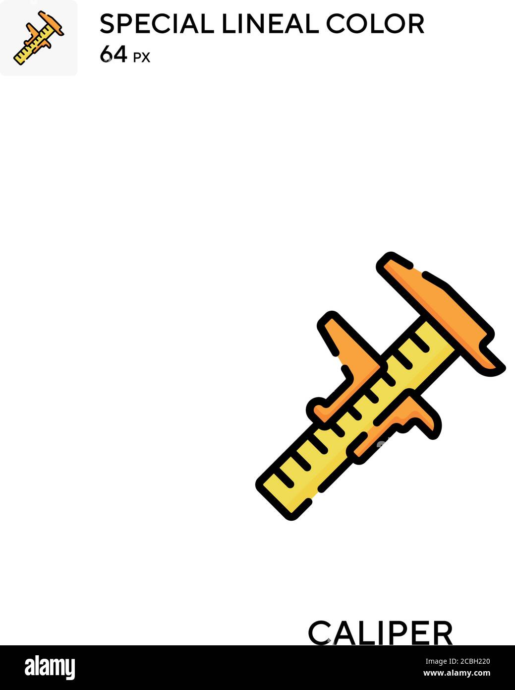 Caliper special lineal color vector icon. Caliper icons for your ...