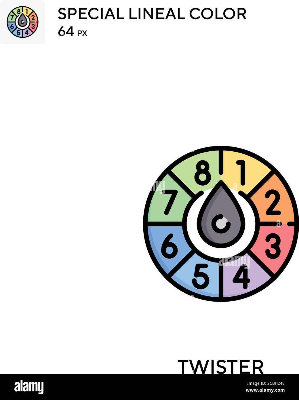 Twister special lineal color vector icon. Twister icons for your ...