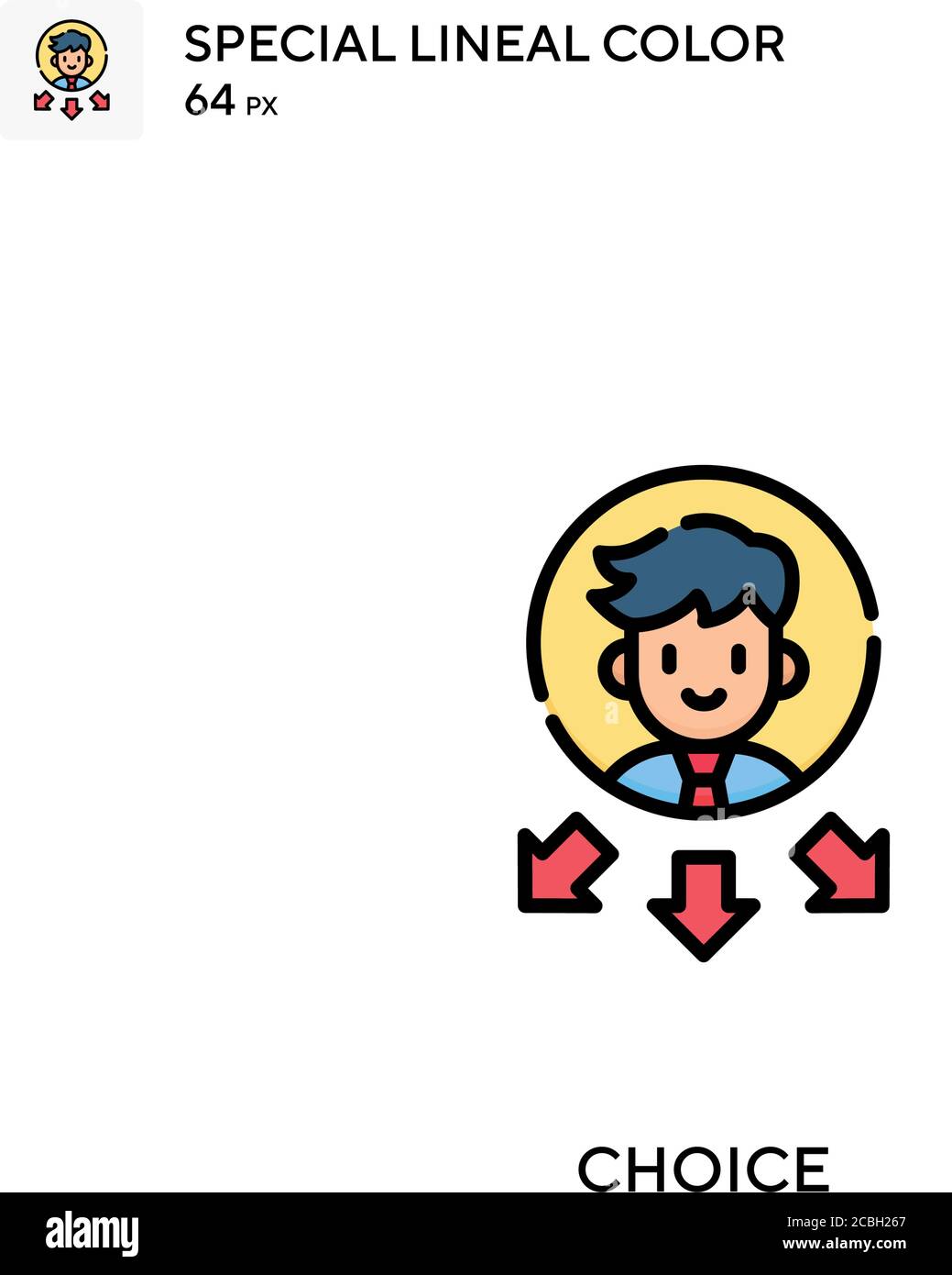 Choice special lineal color vector icon. Choice icons for your business ...