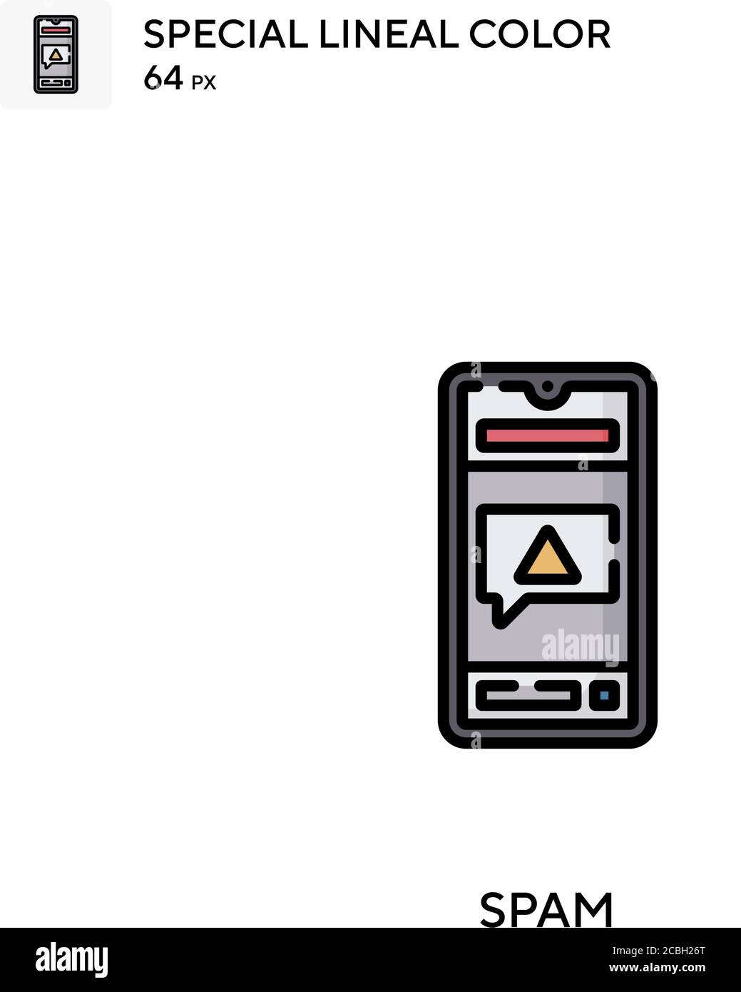 Spam special lineal color vector icon. Spam icons for your business ...