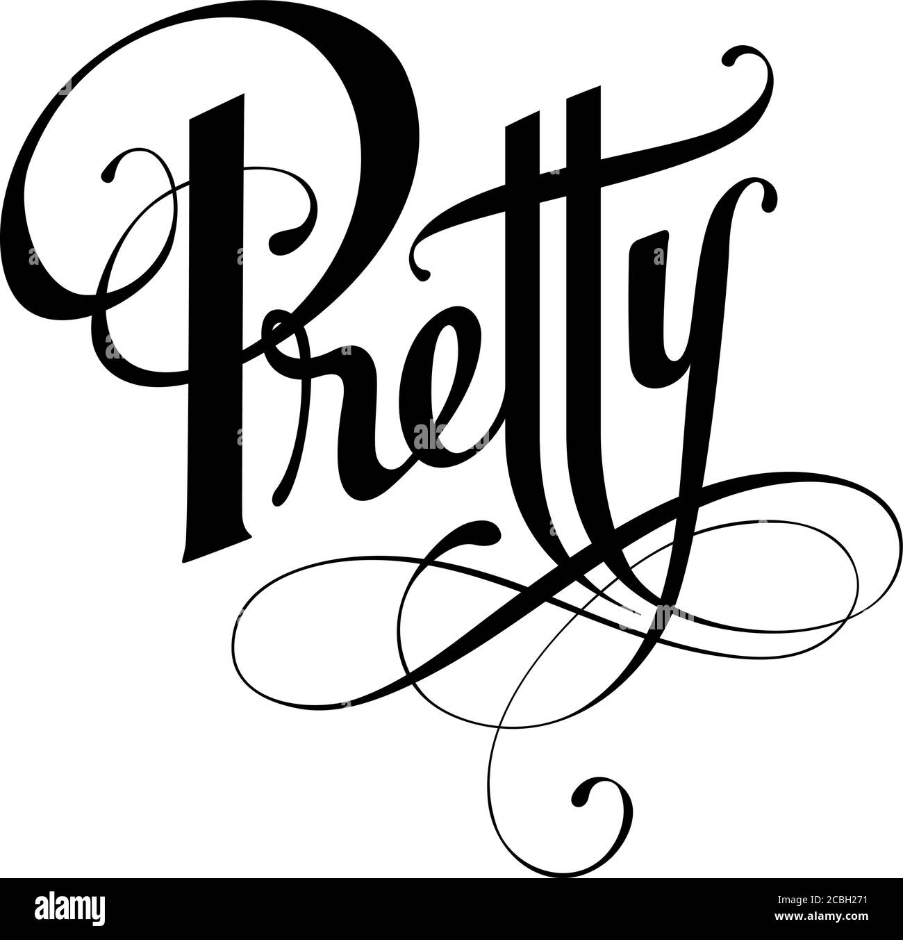 Custom Calligraphy Text Stock Vector Image And Art Alamy
