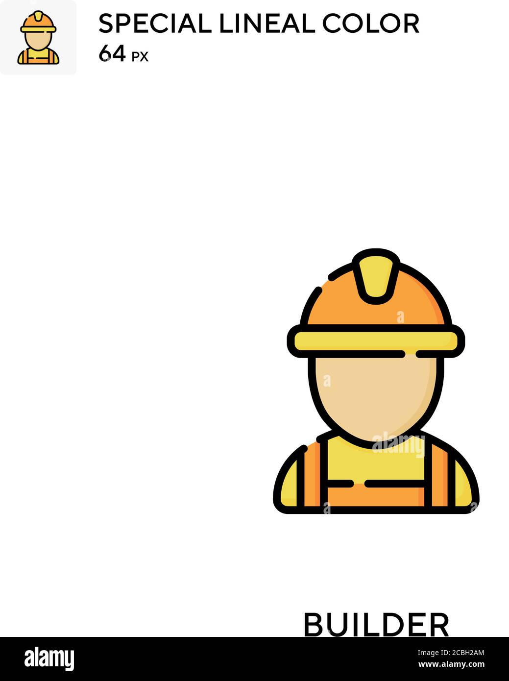 Builder special lineal color vector icon. Builder icons for your ...