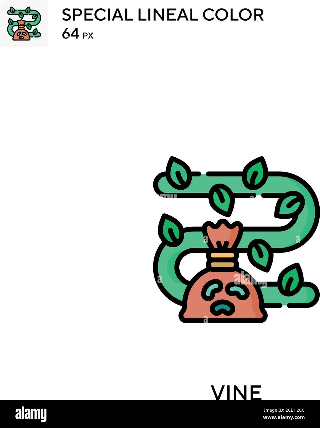 Vine special lineal color vector icon. Vine icons for your business ...