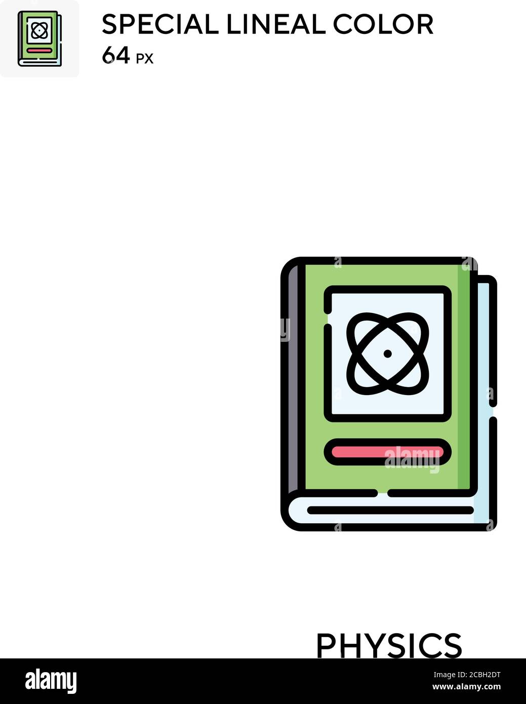 Physics special lineal color vector icon. Physics icons for your ...