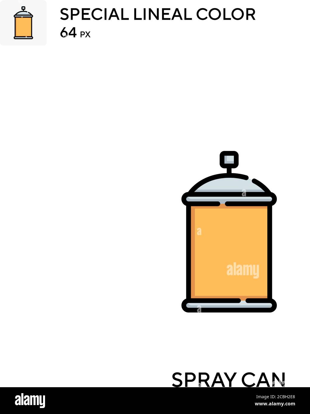 Spray can special lineal color vector icon. Spray can icons for your ...