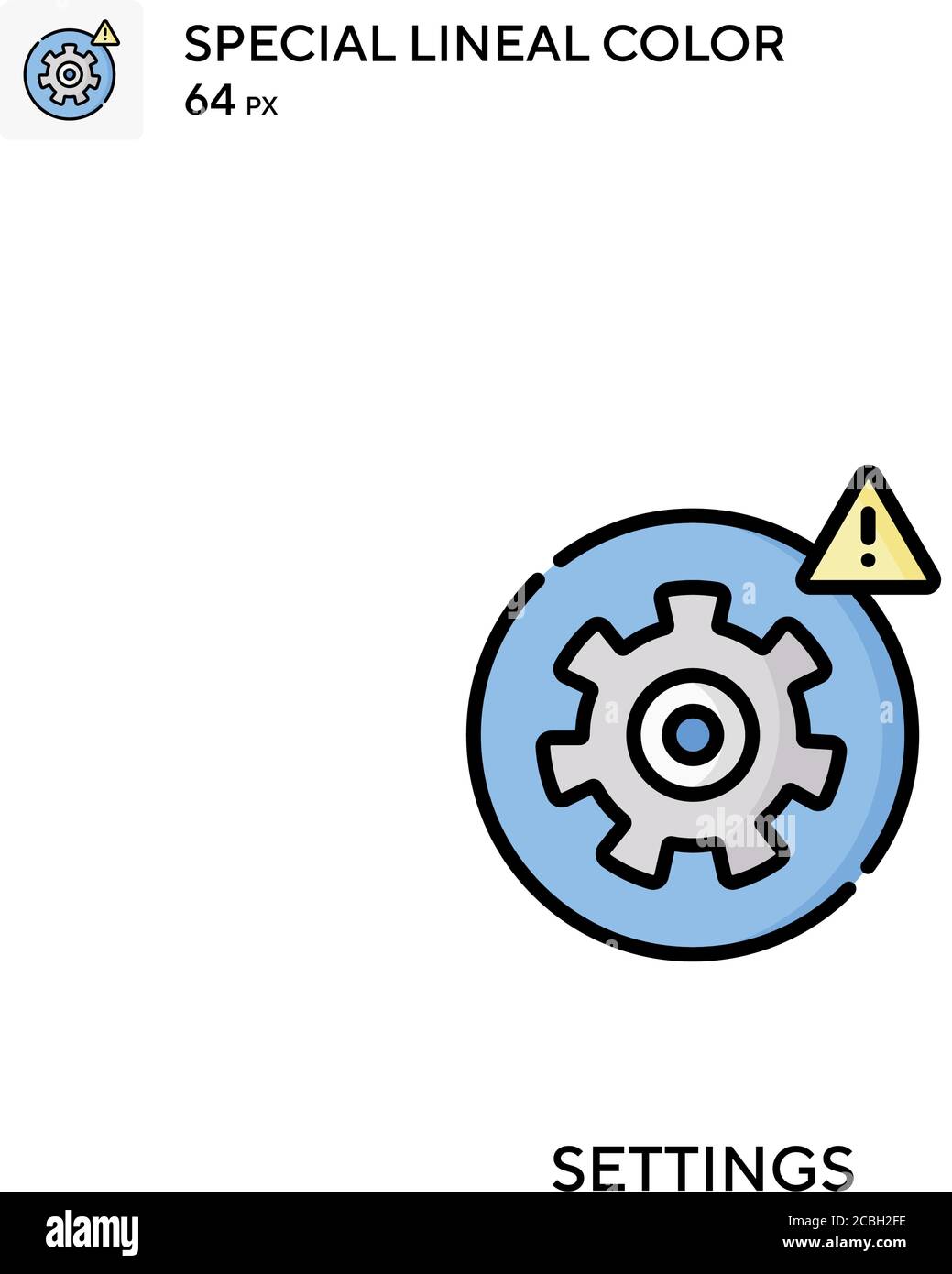 Settings special lineal color vector icon. Settings icons for your ...