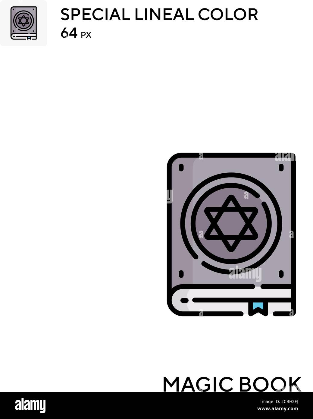 Magic book special lineal color vector icon. Magic book icons for your ...