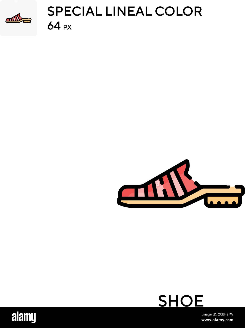 Shoe special lineal color vector icon. Shoe icons for your business ...