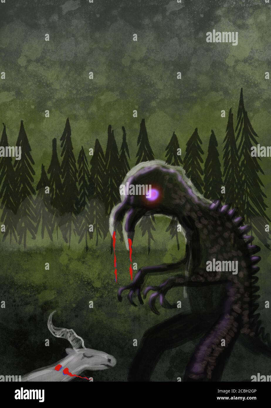 The Chupacabra illustration Stock Photo - Alamy
