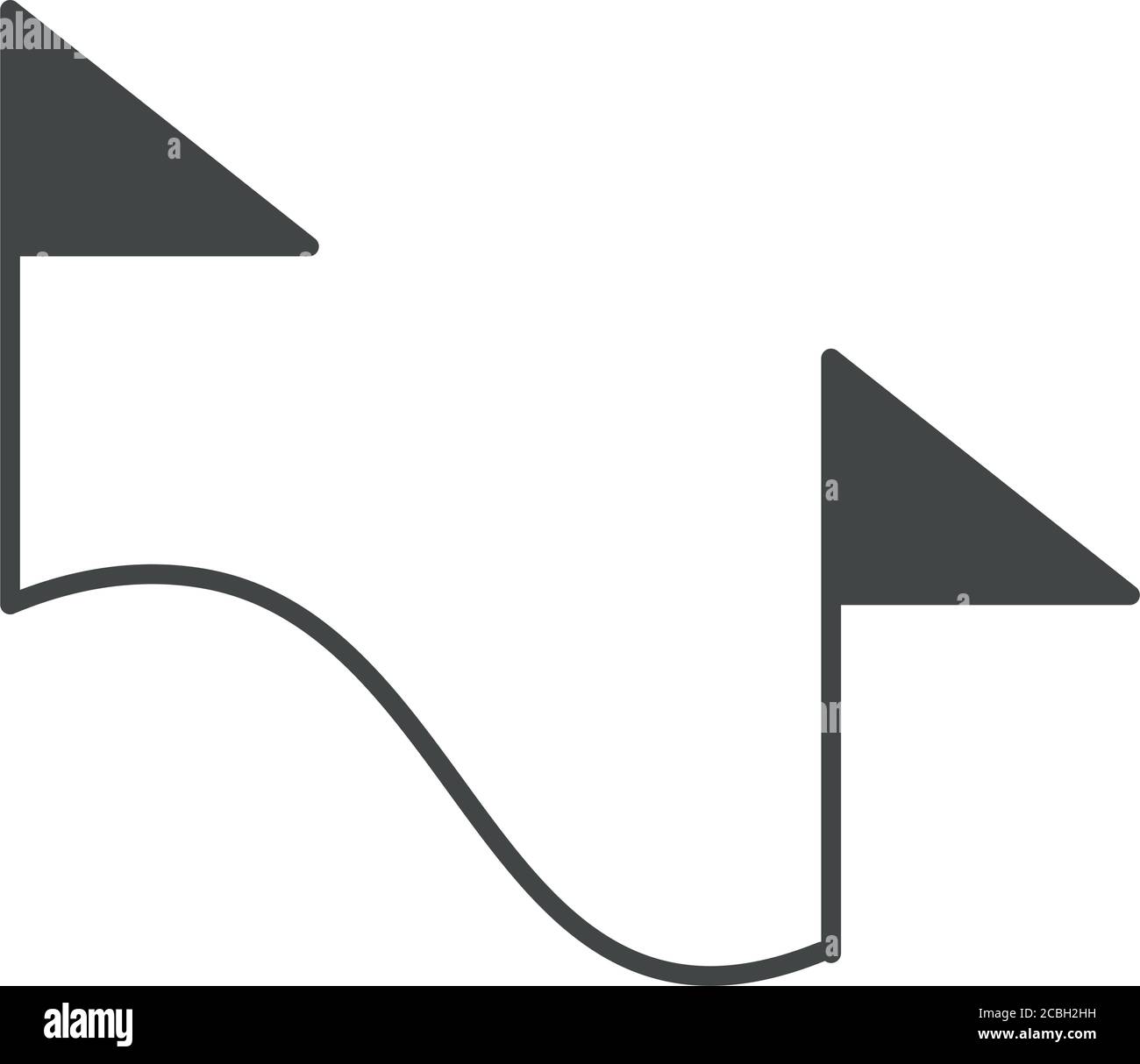 path flags marker destination silhouette icon design vector ...