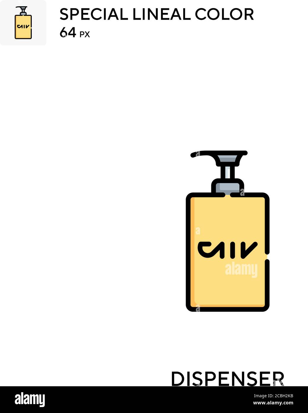 Dispenser special lineal color vector icon. Dispenser icons for your ...