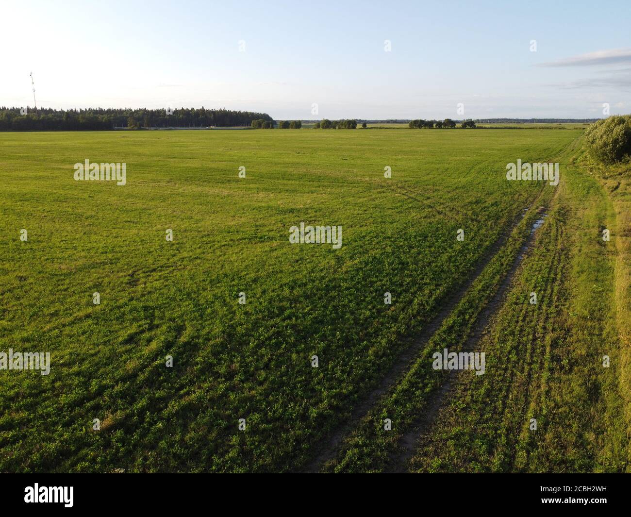 old country road in summer aerial photography Stock Photo - Alamy