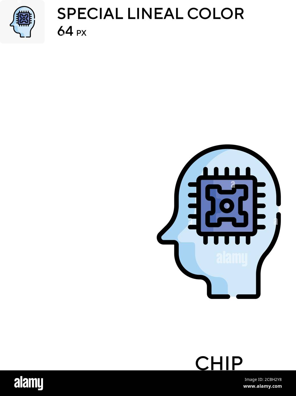 Chip special lineal color vector icon. Chip icons for your business ...