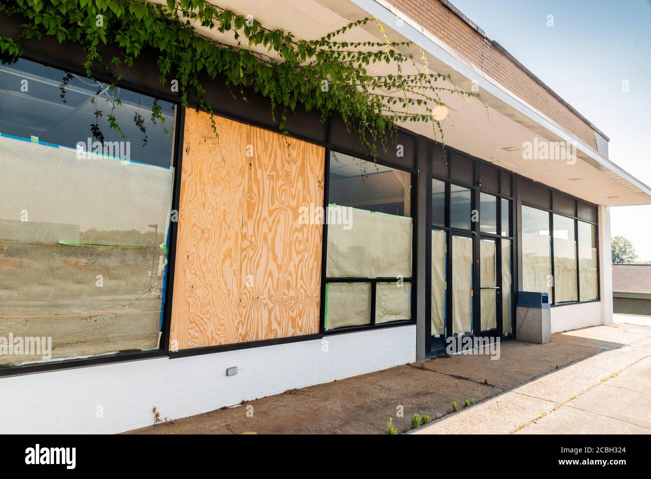 Boarded Up Windows Store