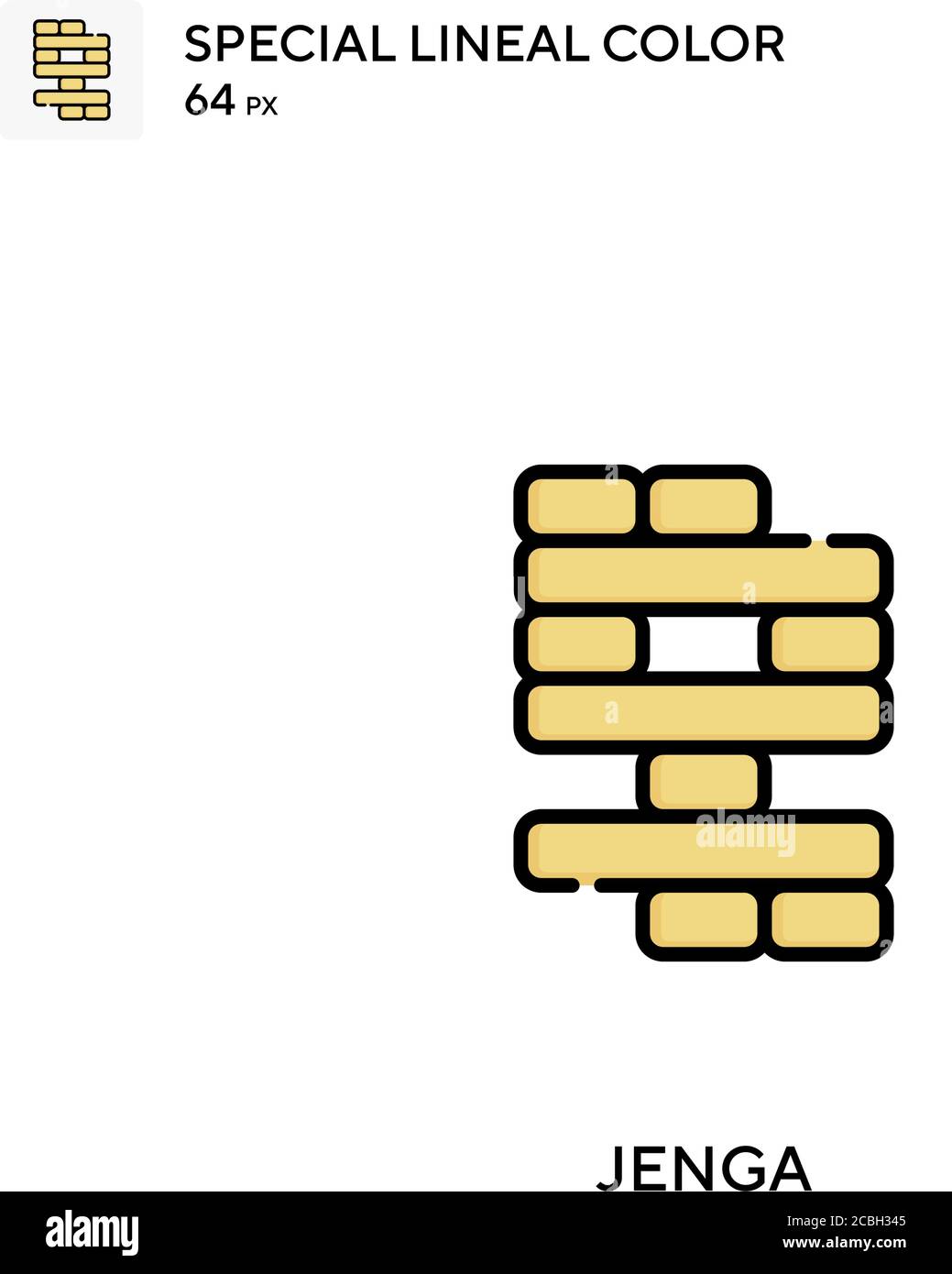 Jenga special lineal color vector icon. Jenga icons for your business project Stock Vector Image ...